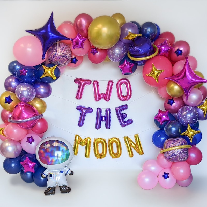 Two the Moon Girl Balloon - Etsy