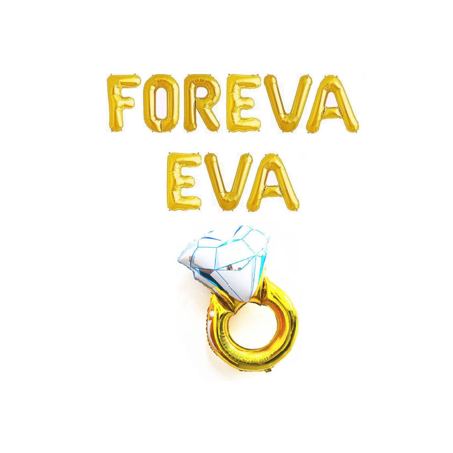 Foreva Eva Engagement Party Decor Engaged Balloons She Said - Etsy