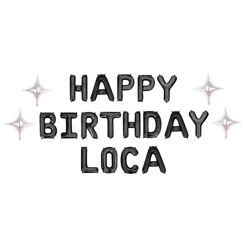 Happy Birthday Loca Balloons Vampire Birthday Silver Twilight - Etsy