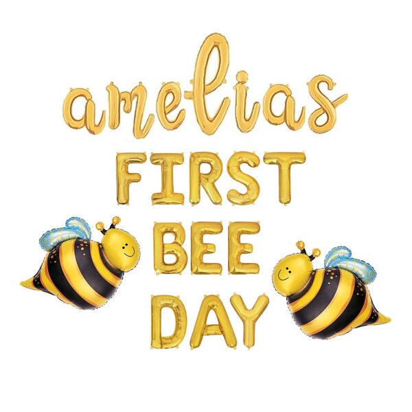 First Bee Day Banner - Etsy