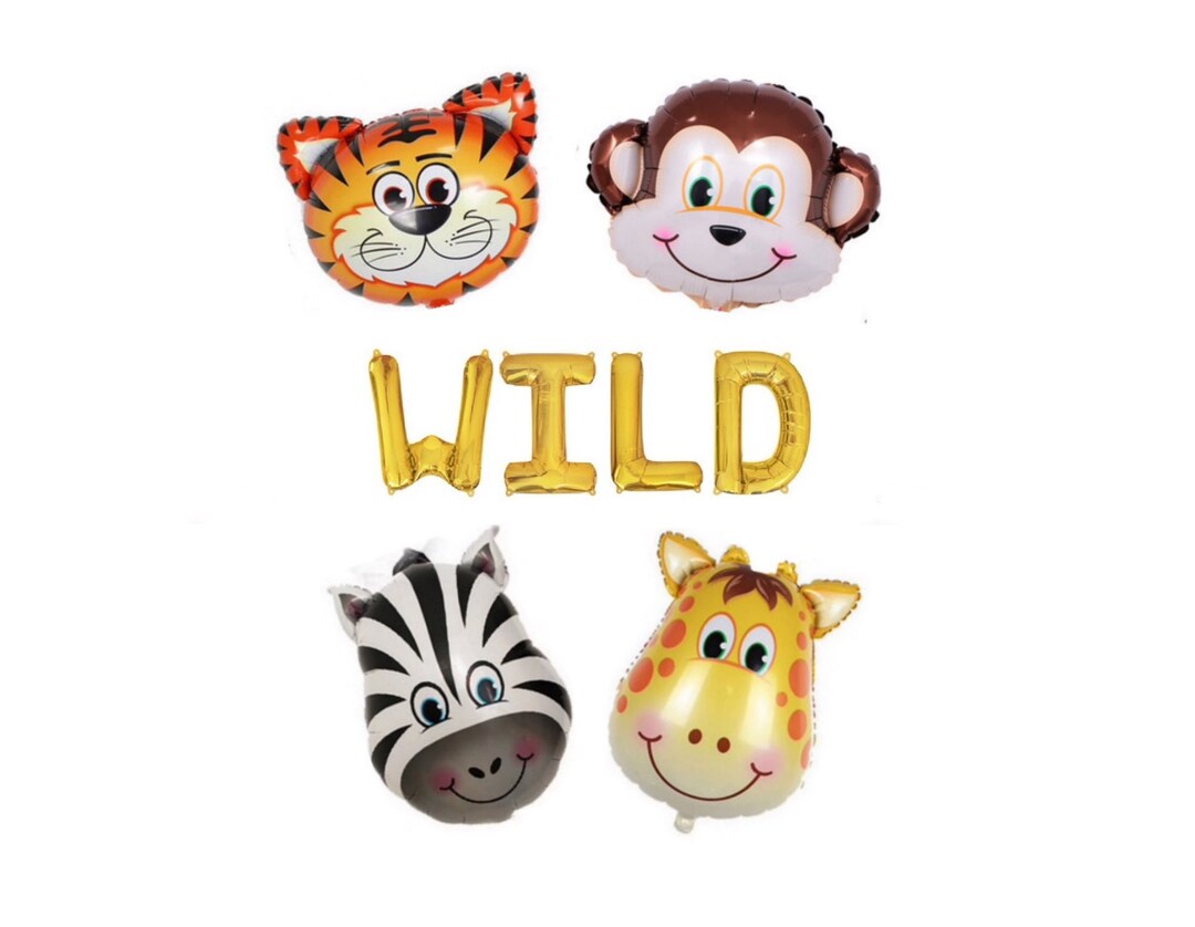 WILD Balloons Baby Shower Decorations Safari Baby Shower Wild One Wild ...