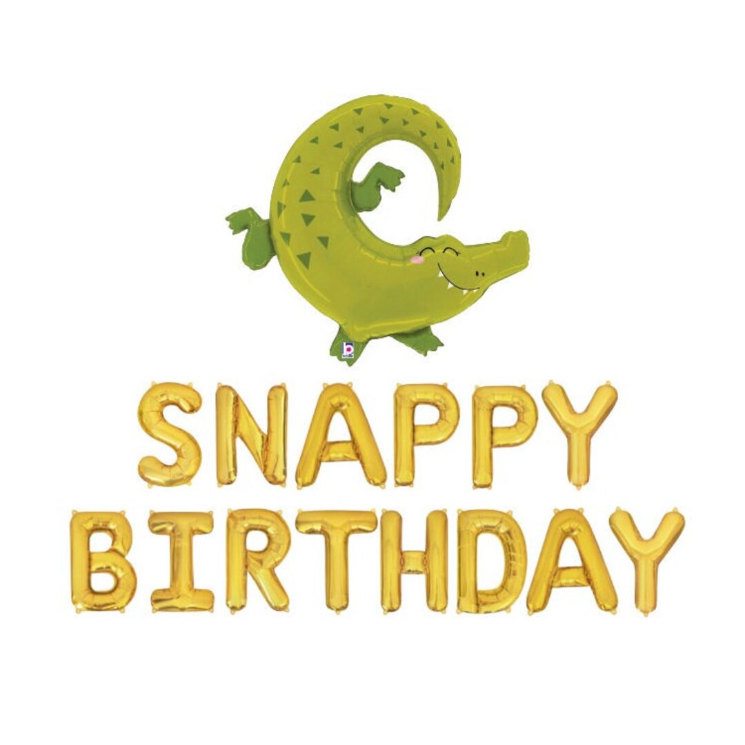 Snappy Birthday Balloon Banner Birthday Party Decorations Birthday ...