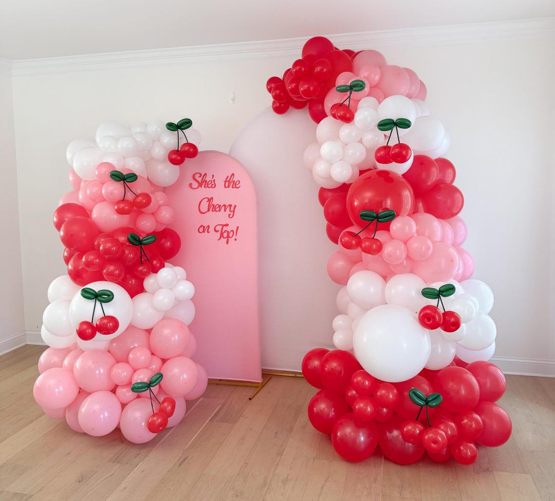 Shes the Cherry on Top Bridal Shower Cherry Balloon Arch Cherry ...