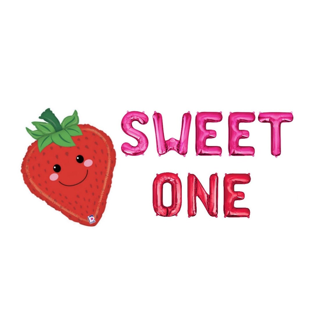 One is Berry Sweet Balloons Strawberry Birthday Decor First Birthday ...