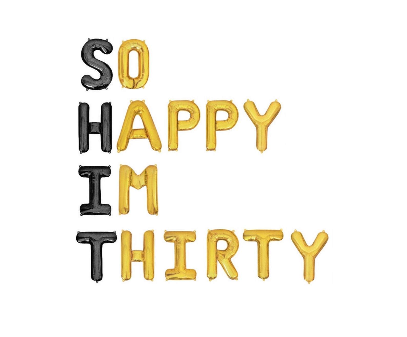 So Happy Im Thirty Balloons I'm Thirty 30th Birthday - Etsy France