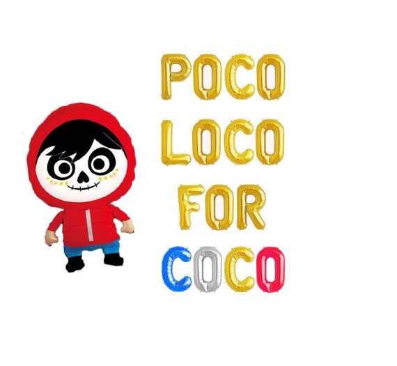 Coco Balloons Poco Loco for Coco Coco Party Decorations | Etsy