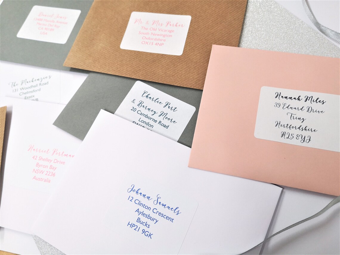 Guest Address Labels, Guest List Address Labels, Wedding Address Labels ...
