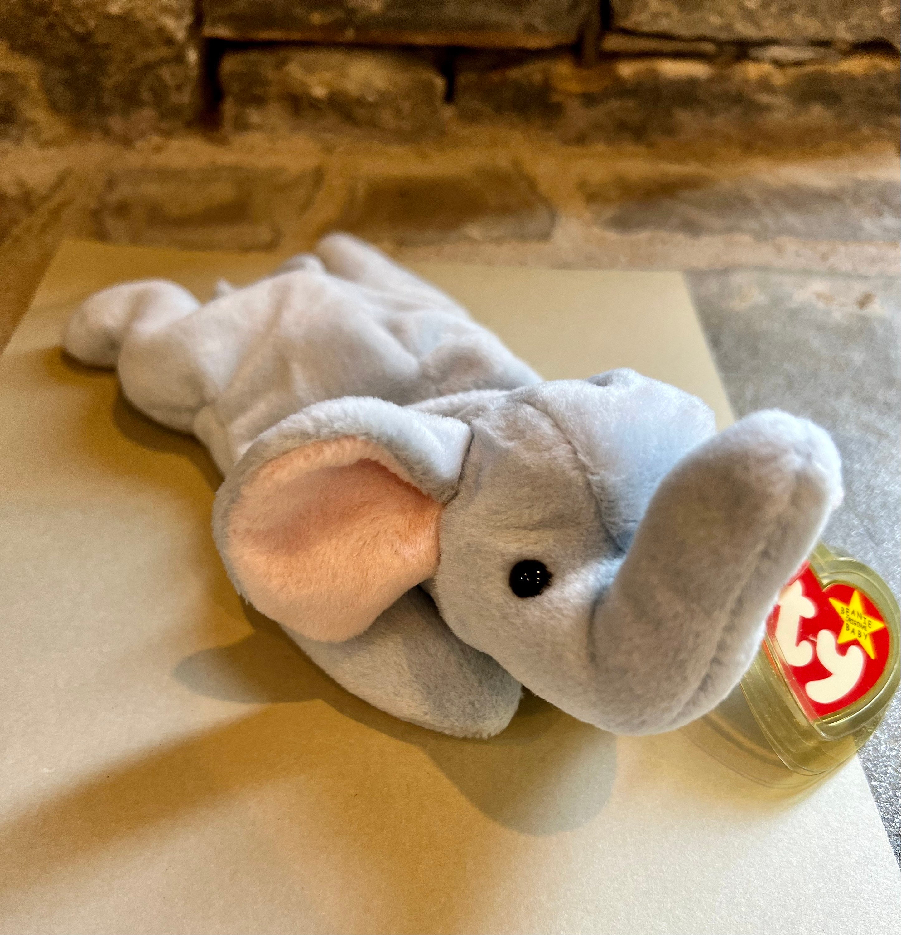 Peanut the Elephant, Light Blue, 5th Generation, PE Pellets, Beanie ...