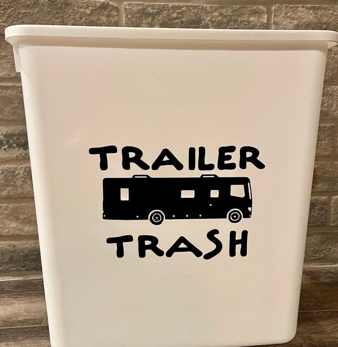 Trailer Trash RV Decal: Funny Camper Trash Can Sticker - Etsy