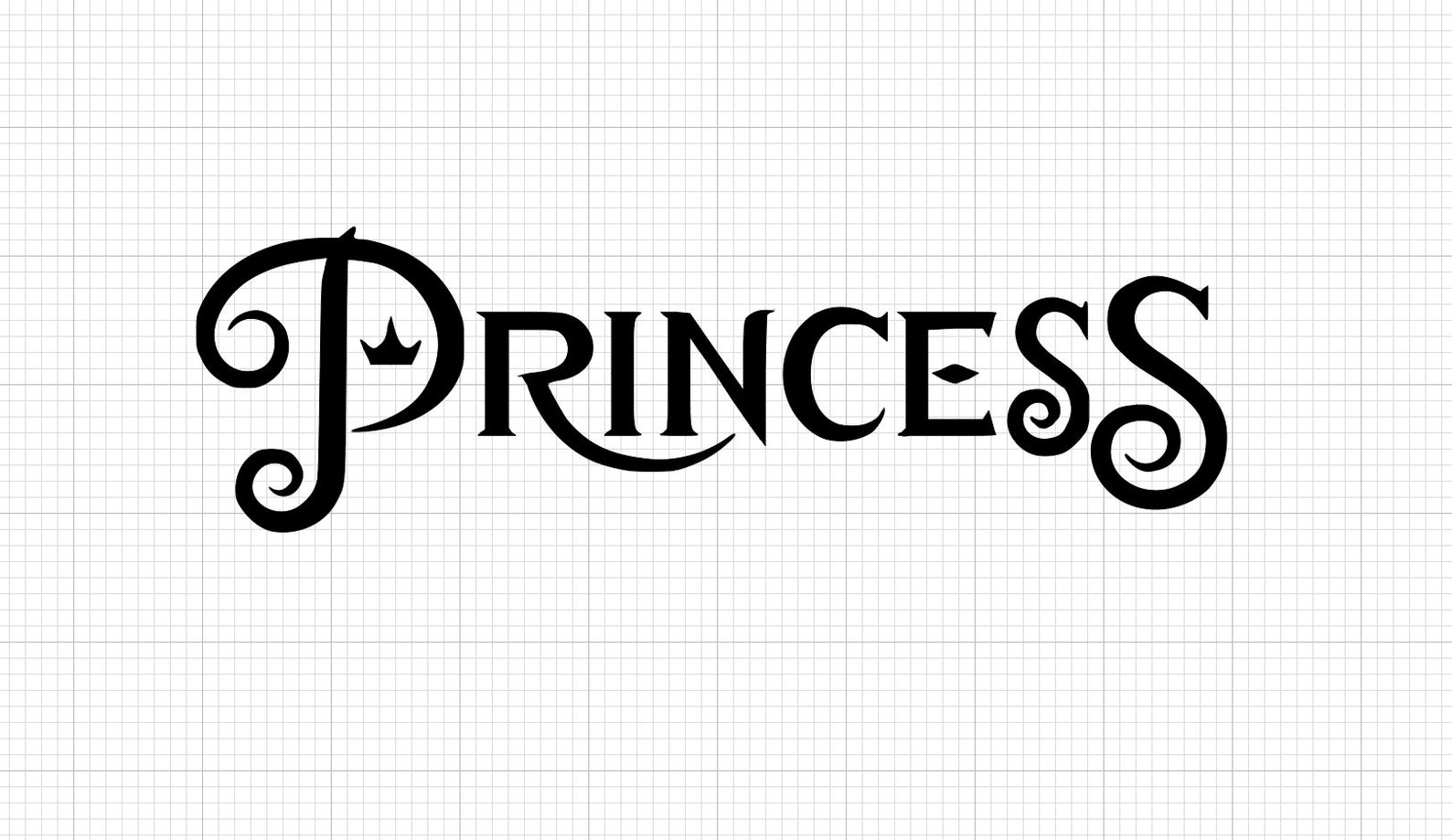 Princess Permanent Vinyl Sticker, Car Vinyl, Vinyl Stickers, Princess ...