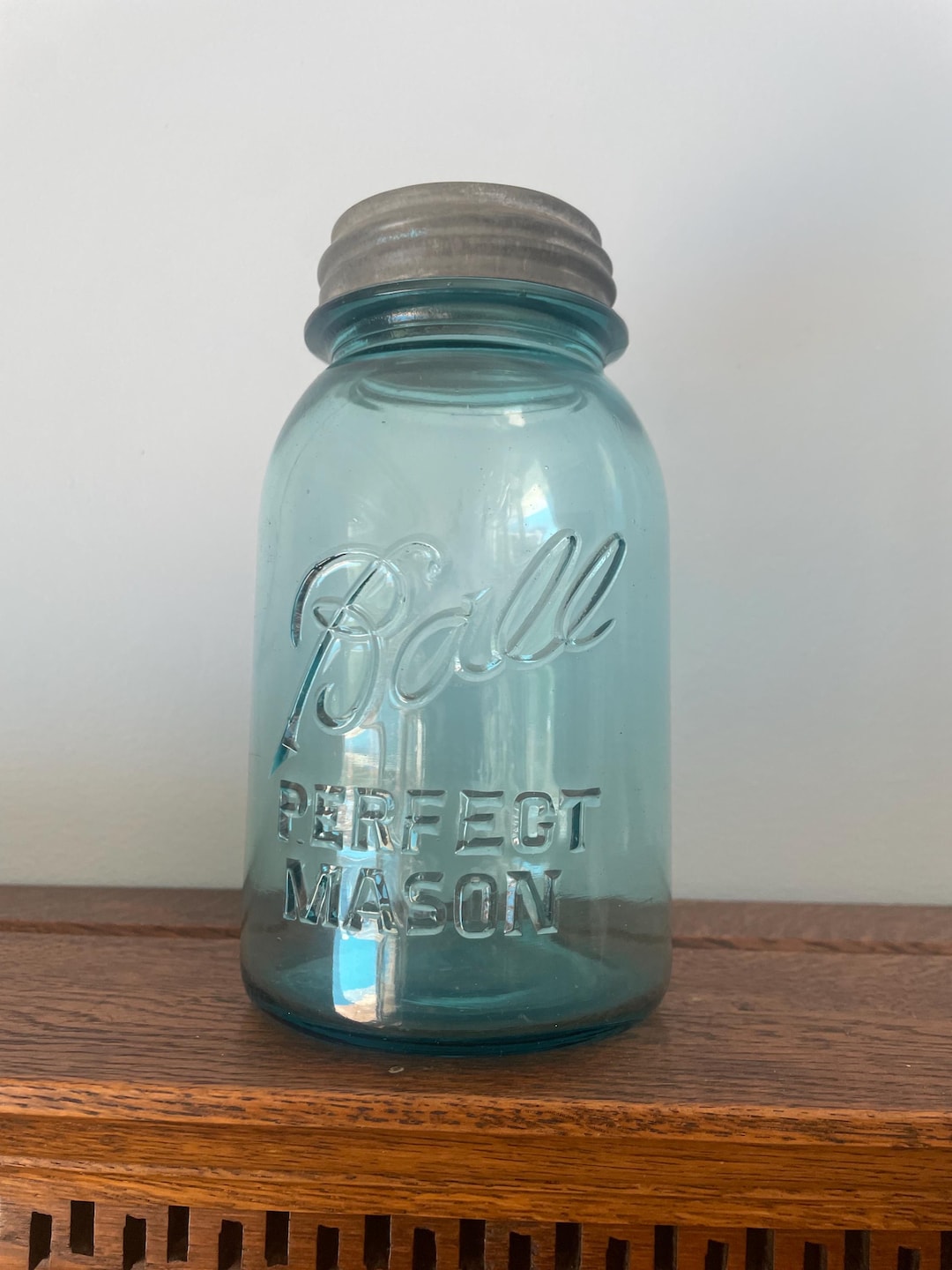 Vintage Blue Glass Ball Mason Jar, 1923-1933 Collector Jar - Etsy