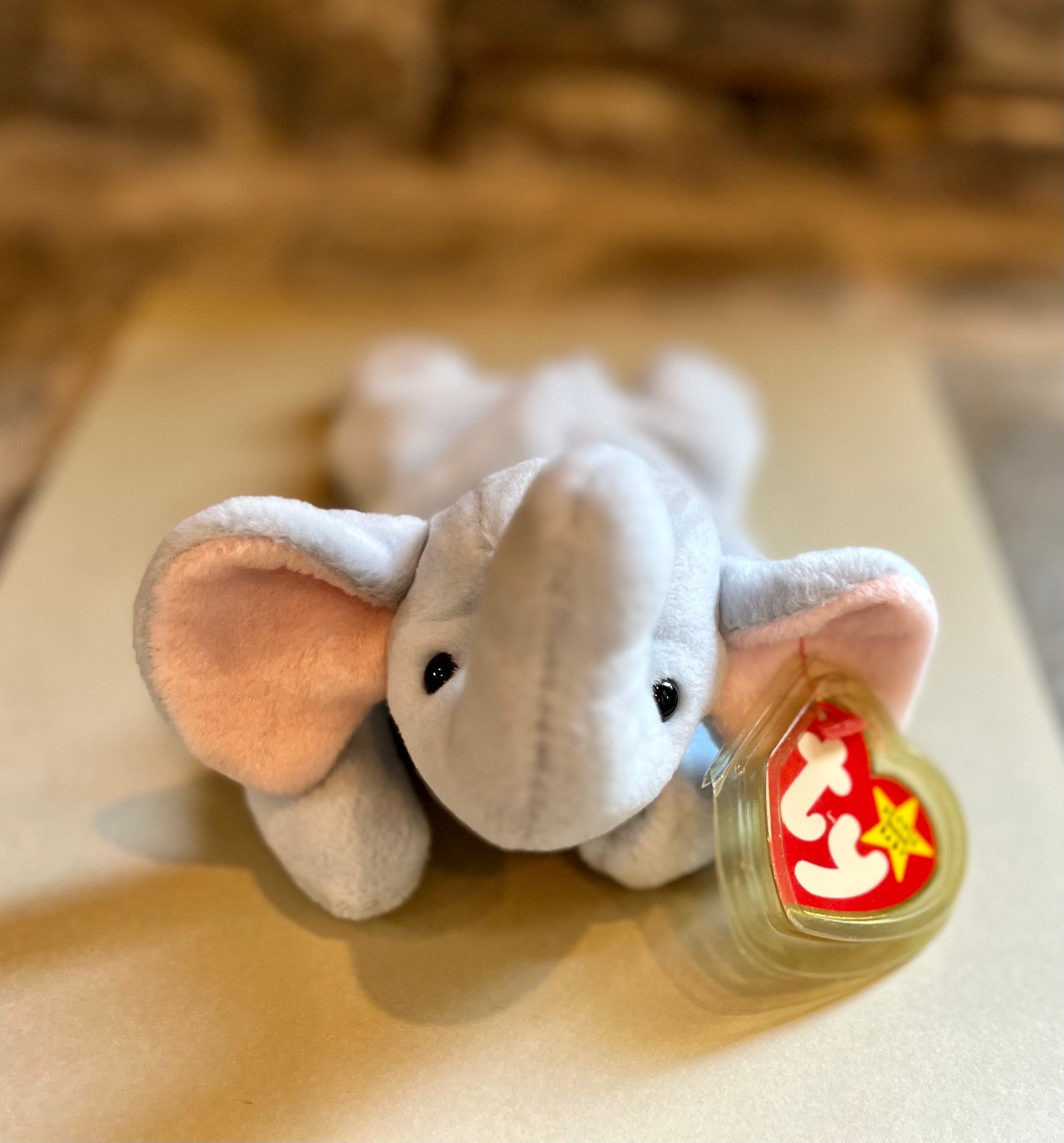 Peanut the Elephant, Light Blue, 5th Generation, PE Pellets, Beanie ...