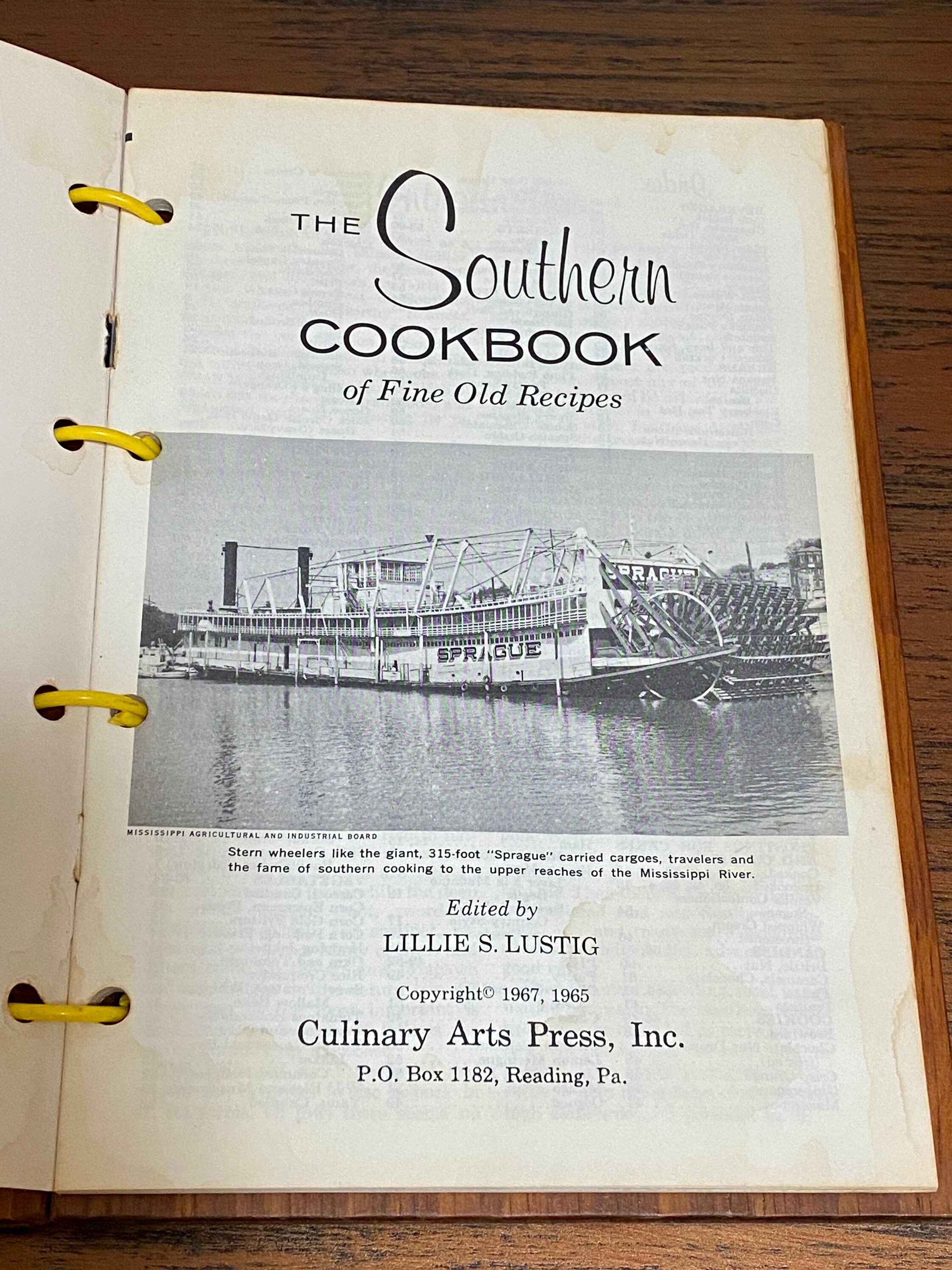 Recipes, Cookbook, Finest Old Southern Recipes Cookbook, Solid Wooden ...