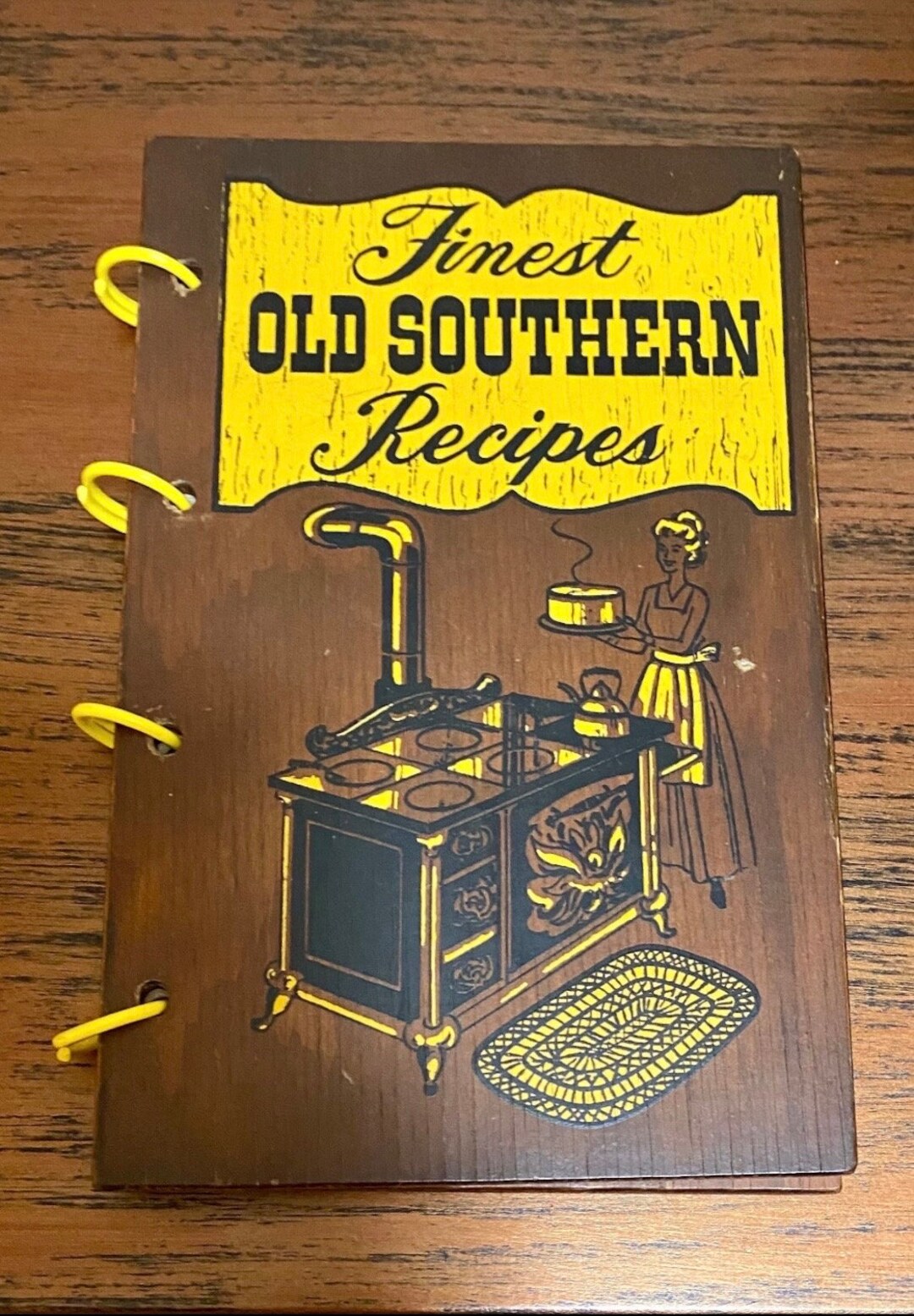 Recipes, Cookbook, Finest Old Southern Recipes Cookbook, Solid Wooden ...