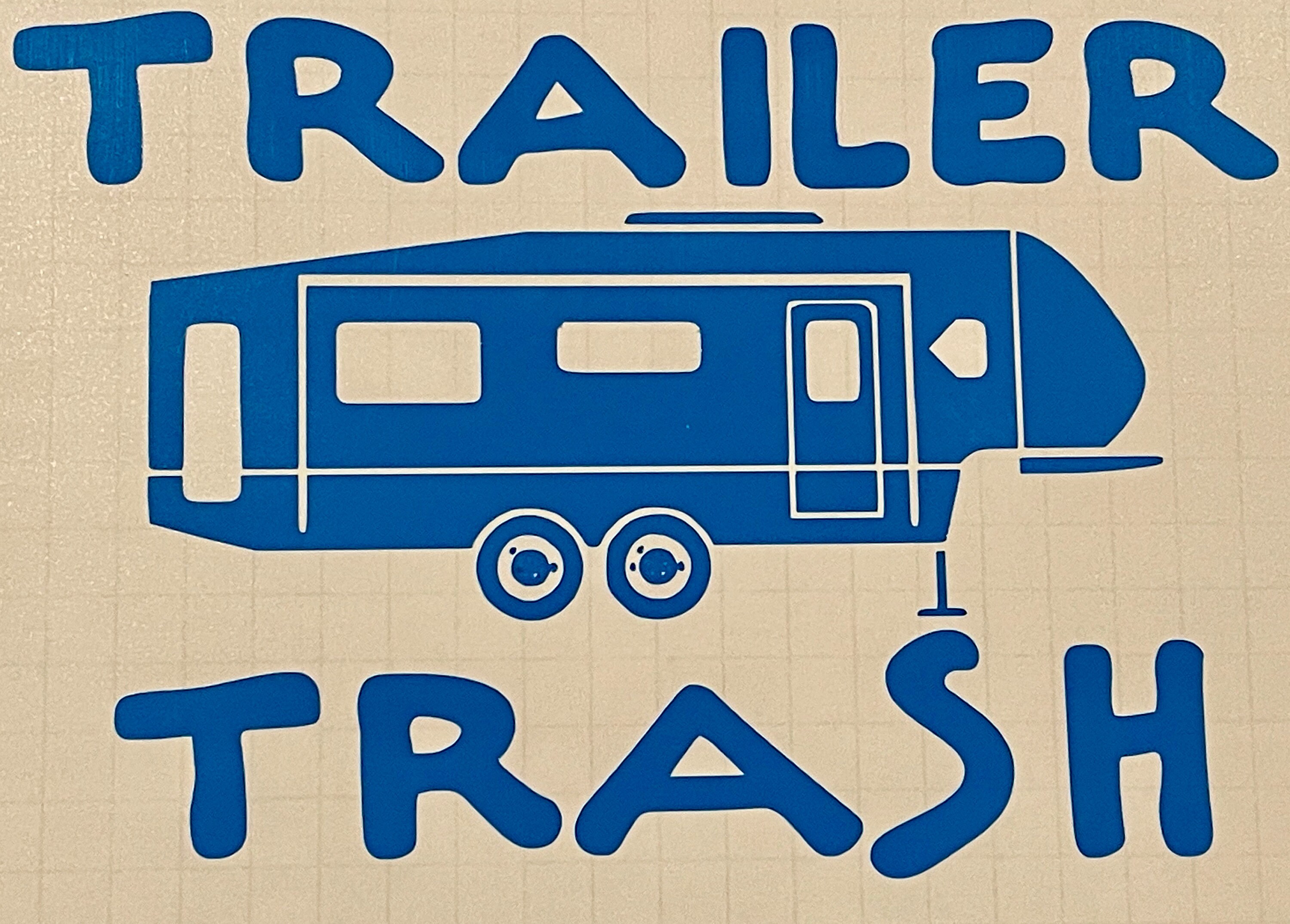 Trailer Trash RV Decal: Funny Camper Trash Can Sticker - Etsy Singapore