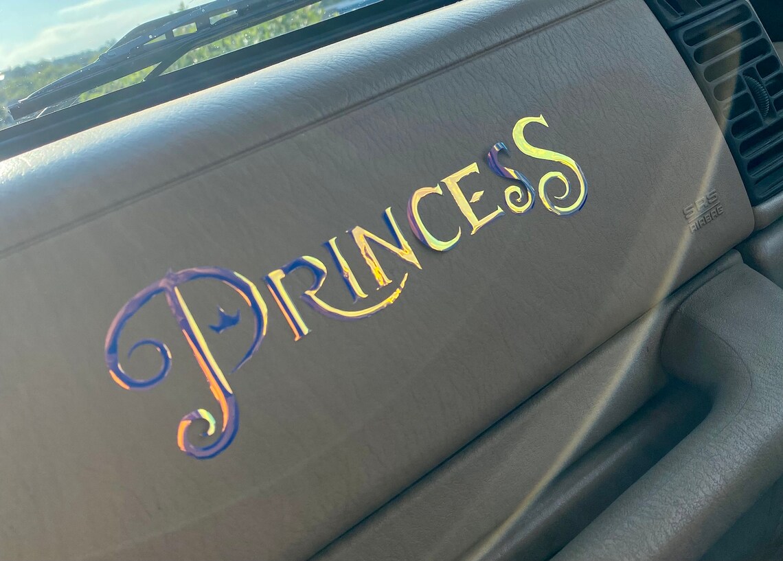 Princess Permanent Vinyl Sticker, Car Vinyl, Vinyl Stickers, Princess ...