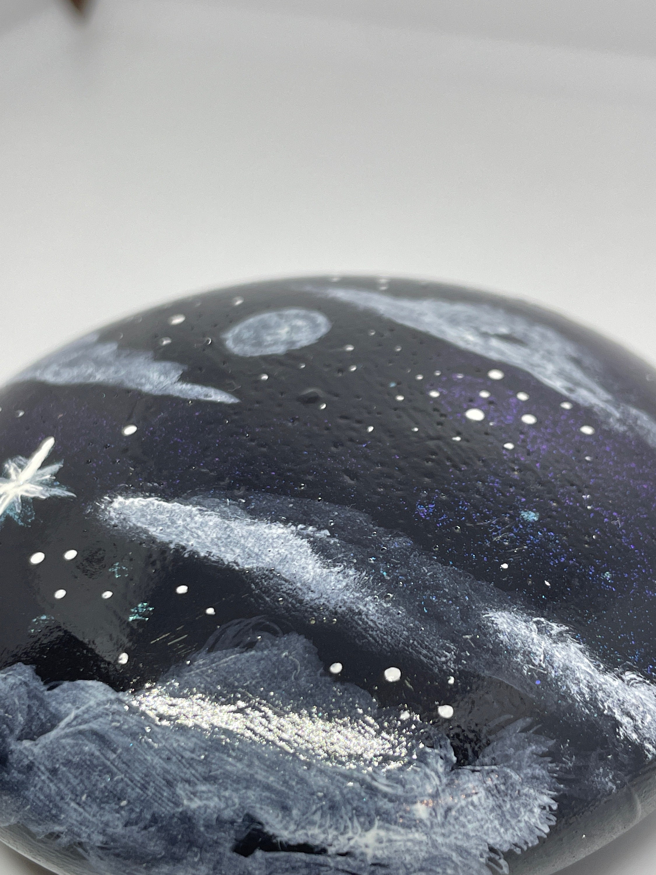 Rocks, Space Themed Rocks, Handpainted Galaxy, Stars and Moon, Night ...