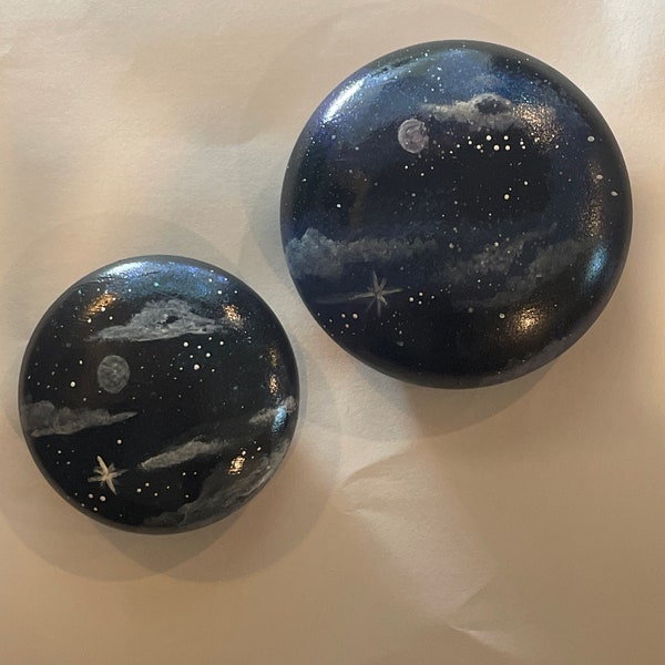 Stars Painted Rock - Etsy