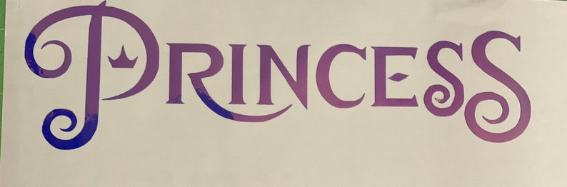 Princess Permanent Vinyl Sticker, Car Vinyl, Vinyl Stickers, Princess ...