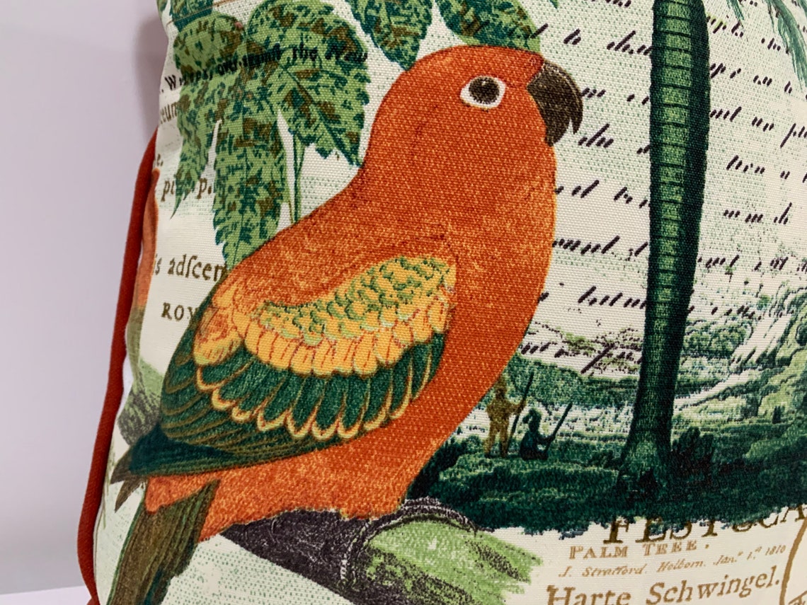 Tropical Parrot Print Pillow Covers Multicolored Outdoor - Etsy