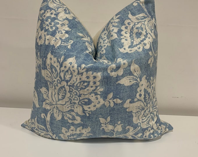 20x20 Blue Pillow Covers, French Country Decor, French Cottage Decor ...