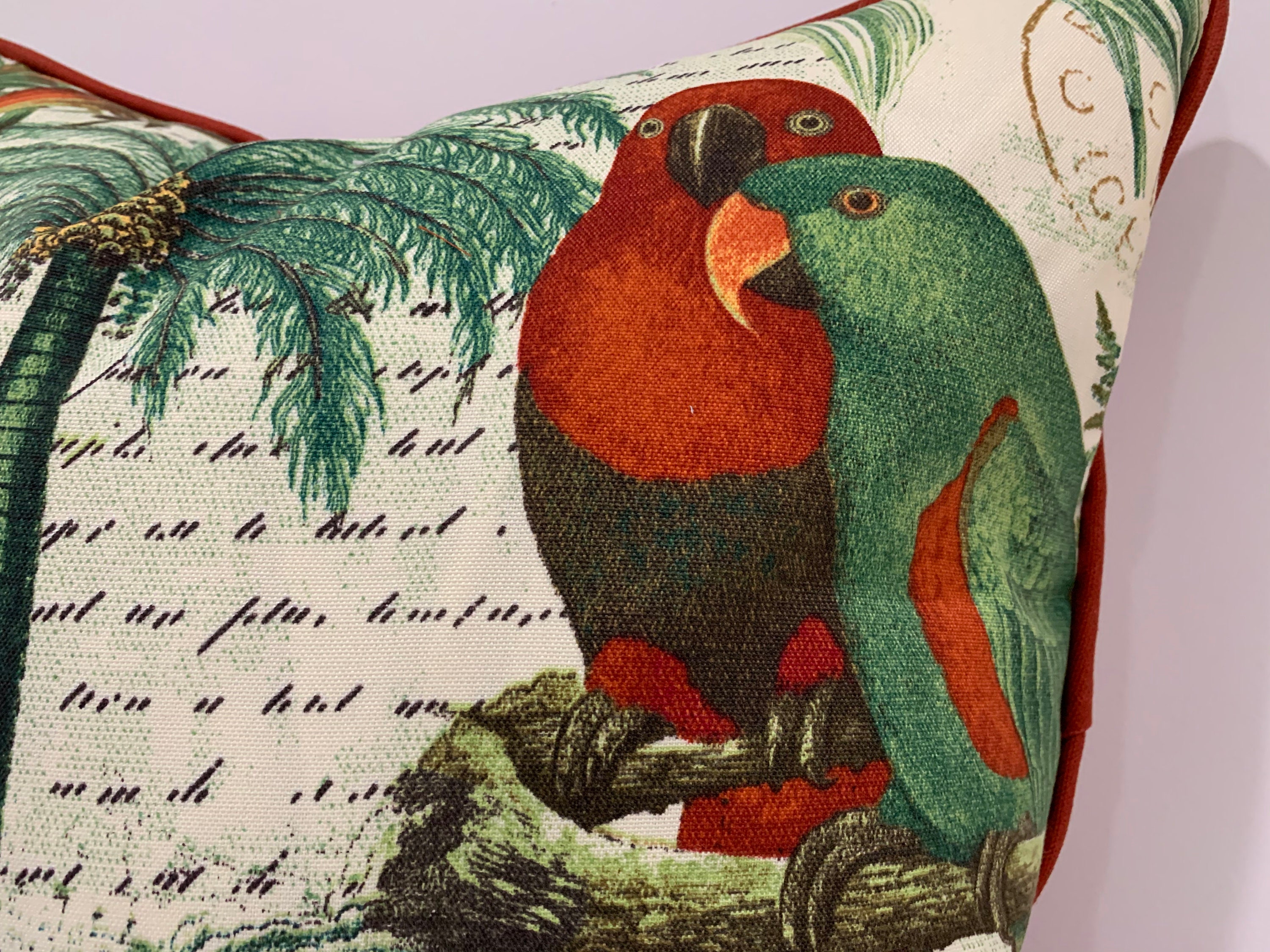 Tropical Parrot Print Pillow Covers Multicolored Outdoor - Etsy
