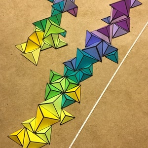 3D Geometric Paper Wall Art - Can Be Custom Made and Sized to Your ...