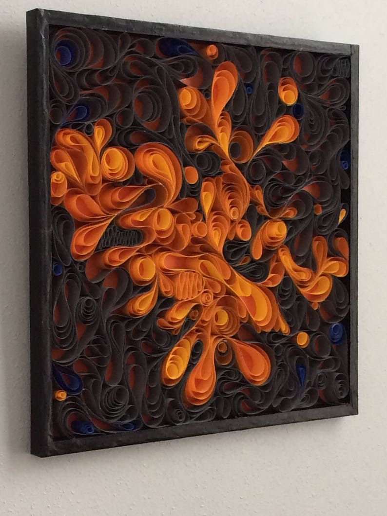 Modern Art Quilling on Canvas - Etsy