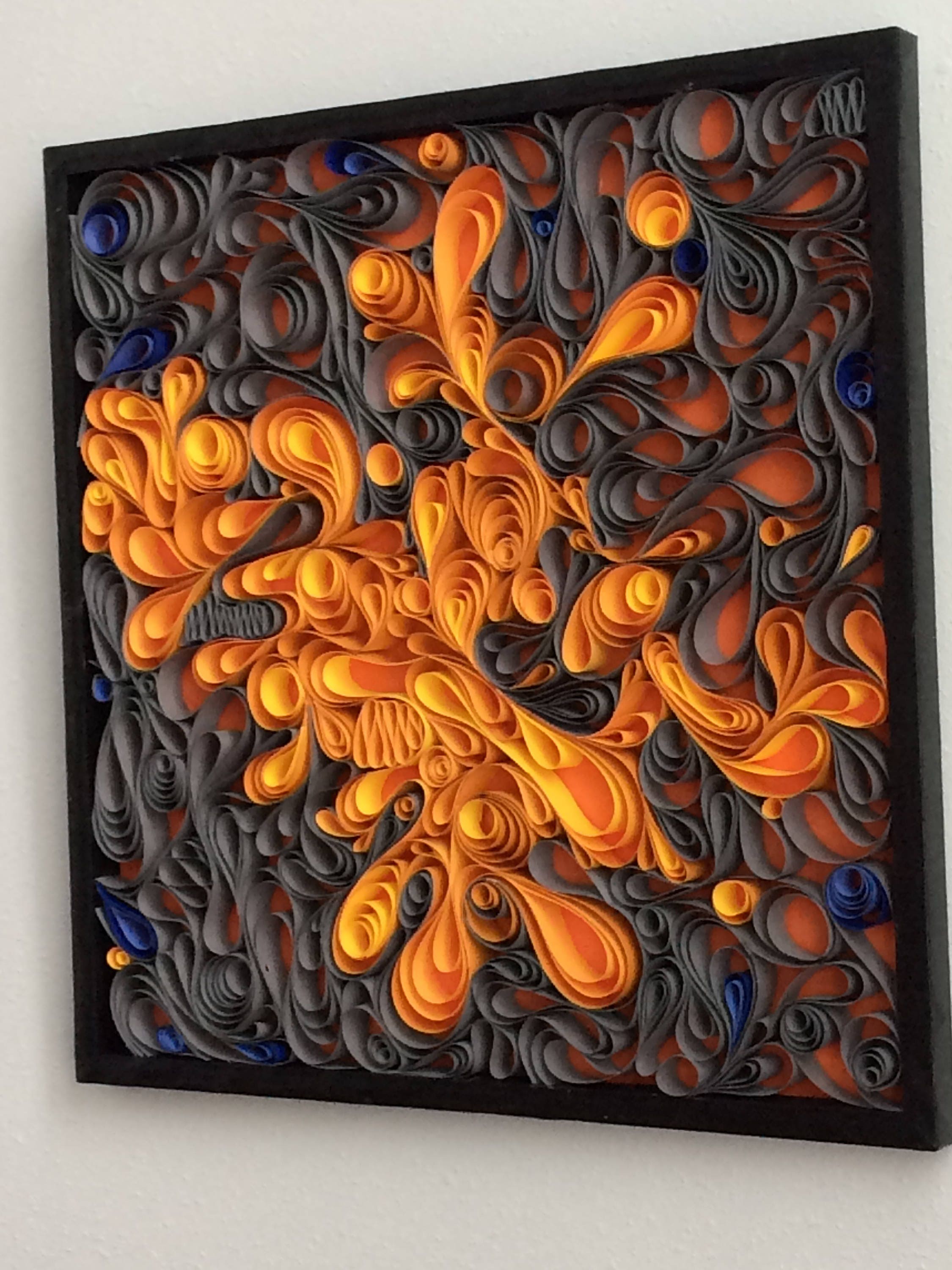 Modern Art Quilling on Canvas - Etsy