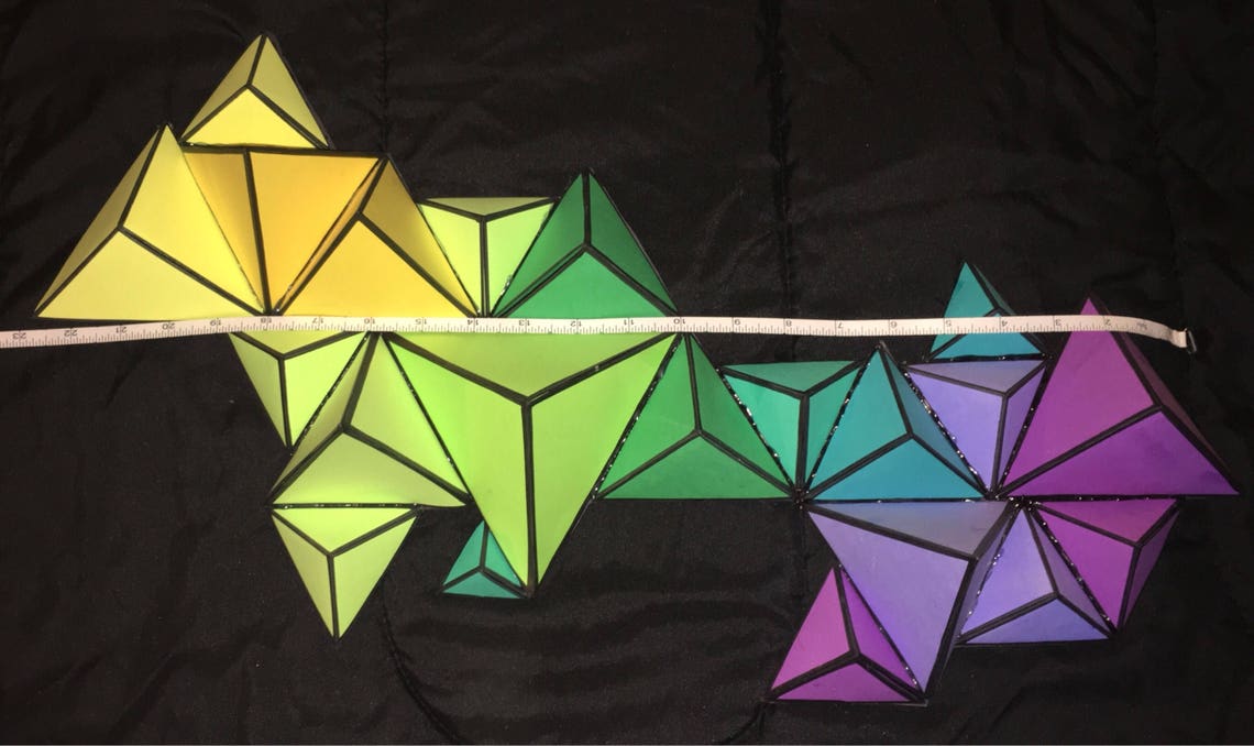 3D Geometric Paper Wall Art Can Be Custom Made and Sized to - Etsy