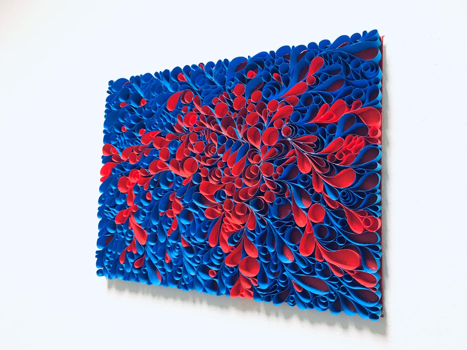 Modern Art Quilling on Canvas - Etsy