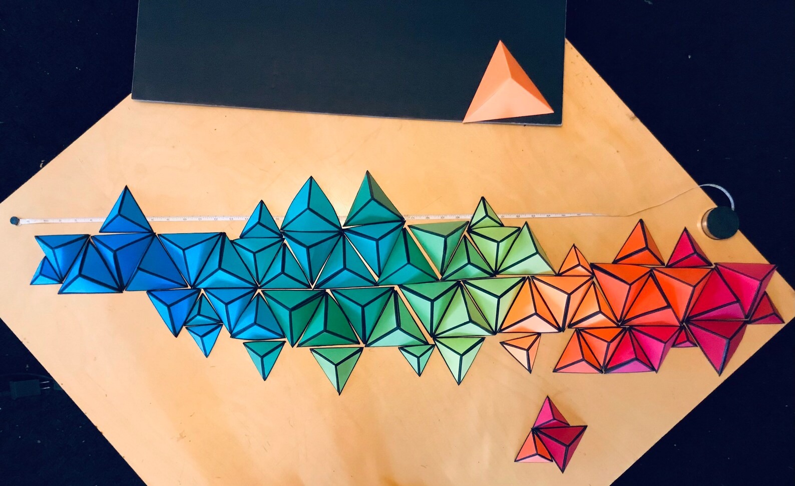 3D Geometric Paper Wall Art Can Be Custom Made and Sized to - Etsy