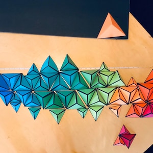 3D Geometric Paper Wall Art Can Be Custom Made and Sized to - Etsy