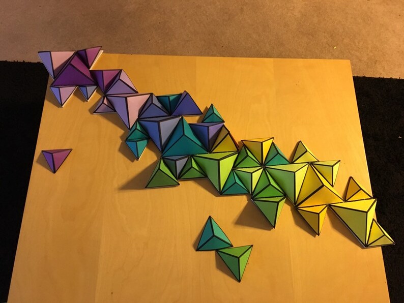 3D Geometric Paper Wall Art can be custom made and sized to | Etsy