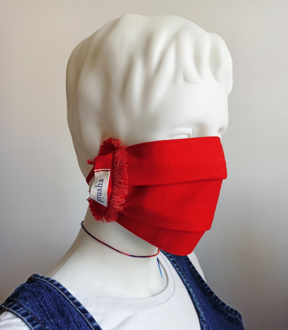 Set of 2 Denim Masks, Face Mask, Reusable Denim Face Mask, Anti Dust ...