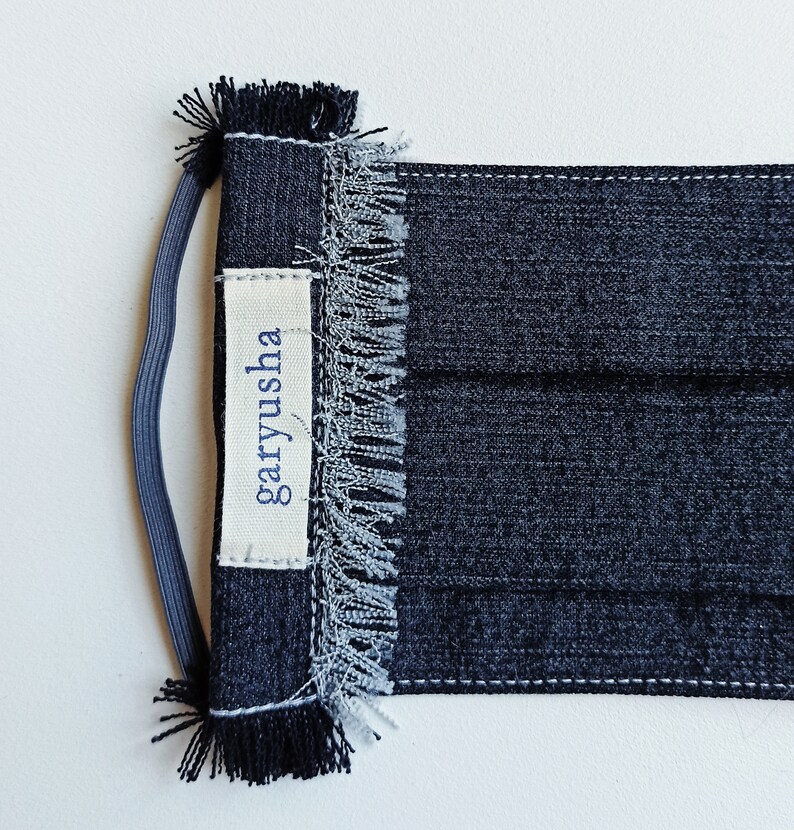 Set of 2 Denim Masks, Face Mask, Reusable Denim Face Mask, Anti Dust ...