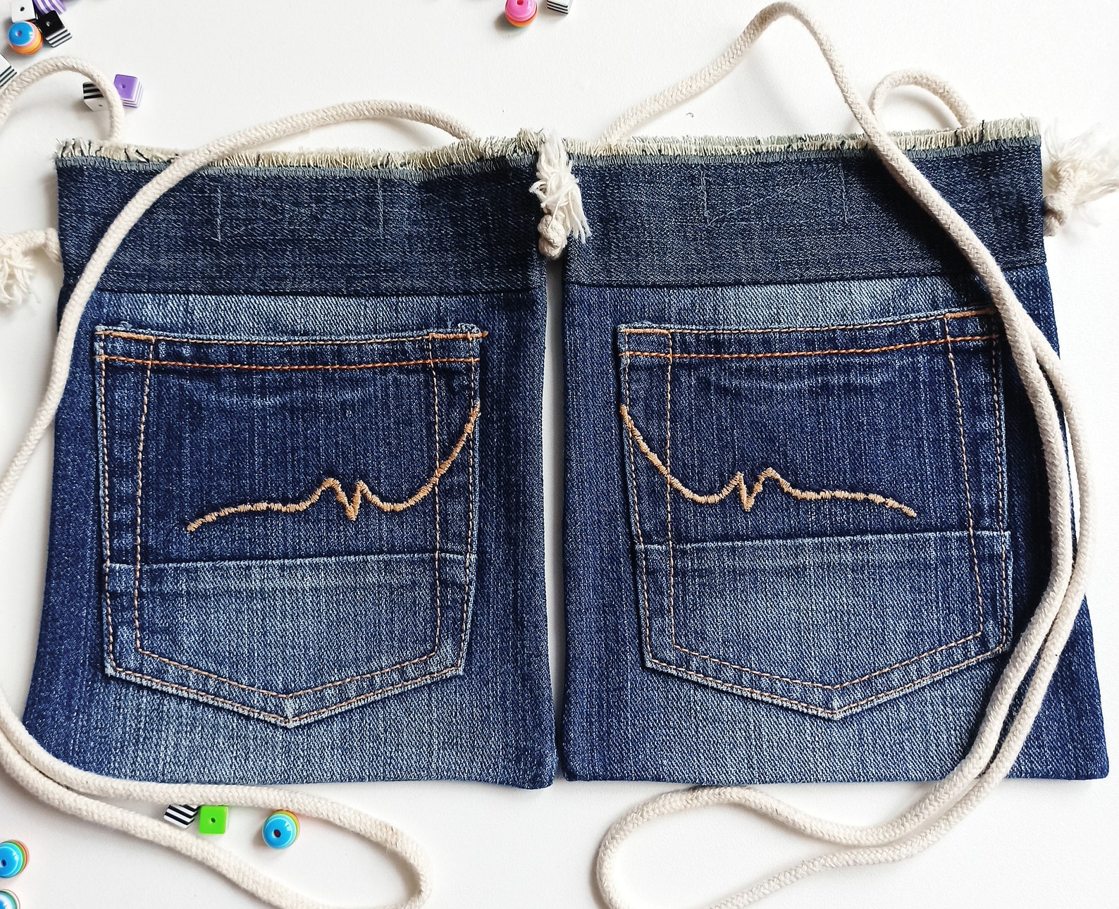 Denim Bags (set), Crossbody Bags, Small Bags, Denim Bags, Blue Bags ...