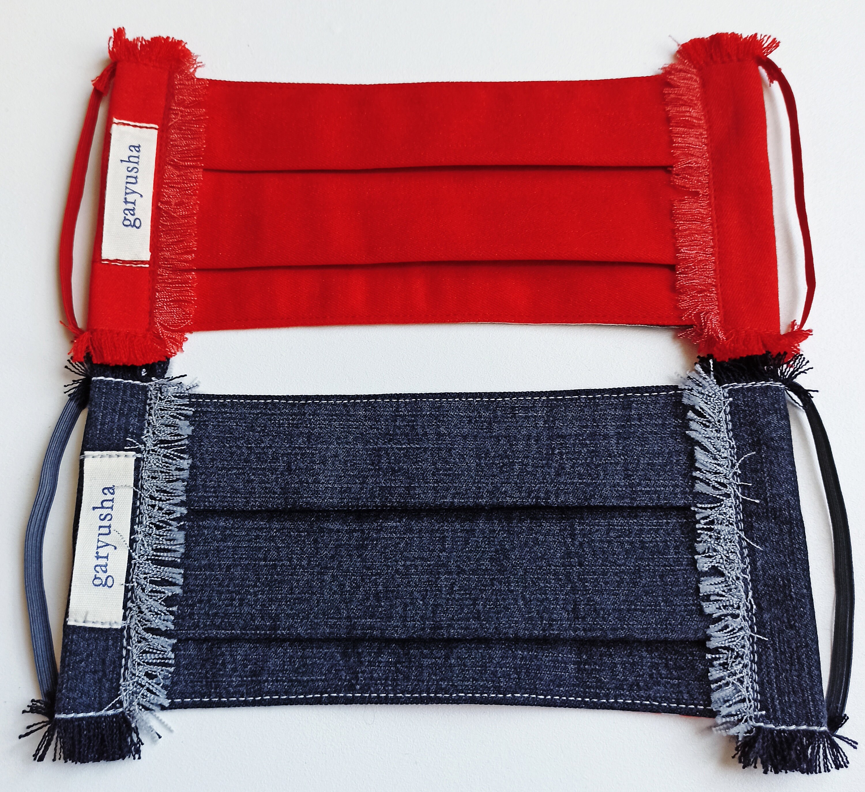 Set of 2 Denim Masks, Face Mask, Reusable Denim Face Mask, Anti Dust ...