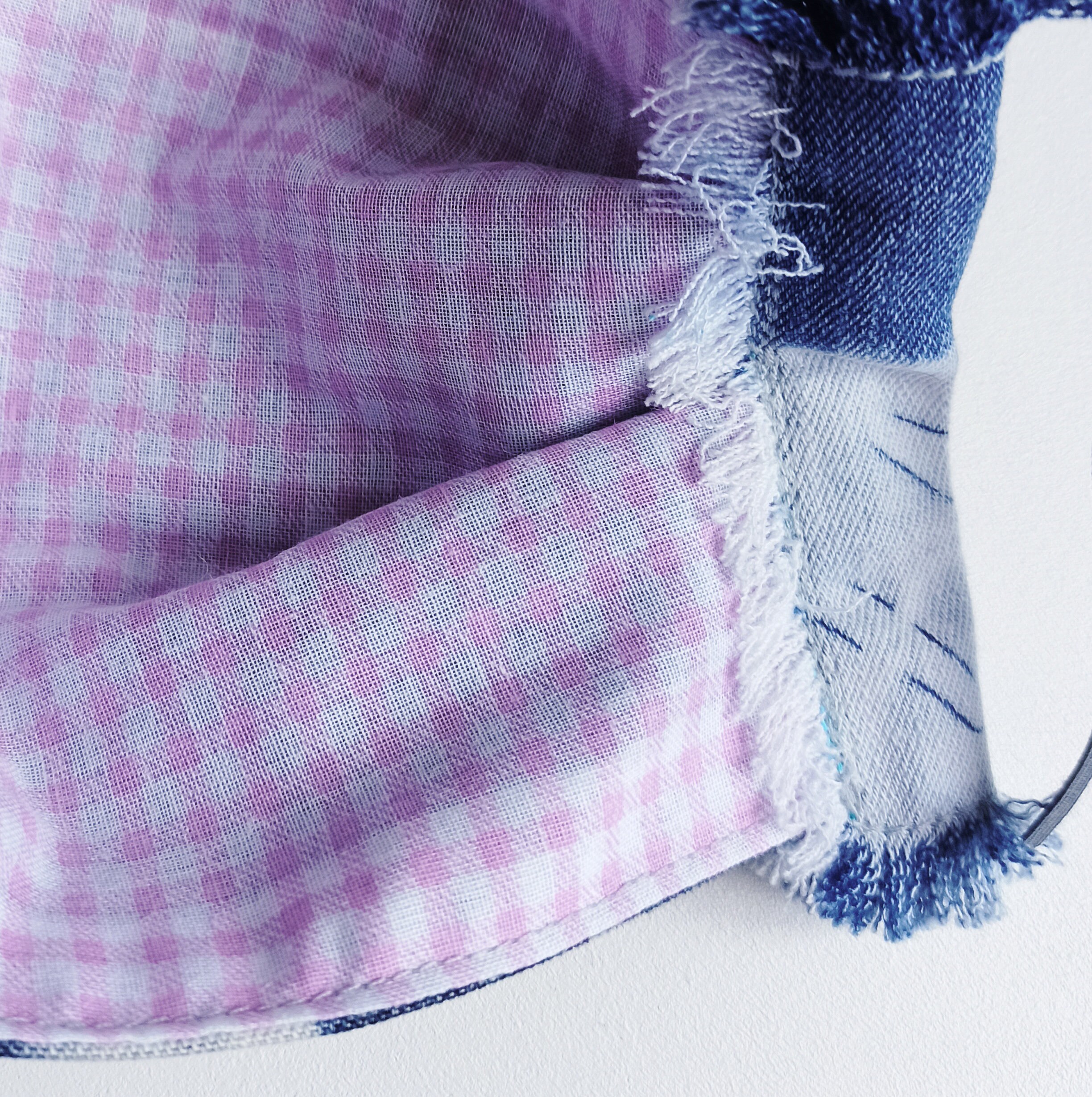 Shibori Denim Face Mask Indigo Face Mask Reusable Denim Face - Etsy