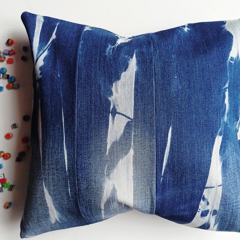 Denim Pillow - Etsy