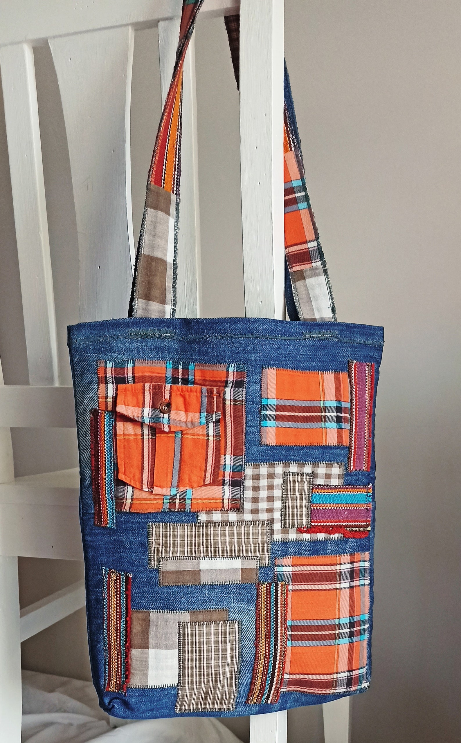 Denim Tote Bag Denim Bag Jeans Bag Tote Bag Jeans Tote - Etsy