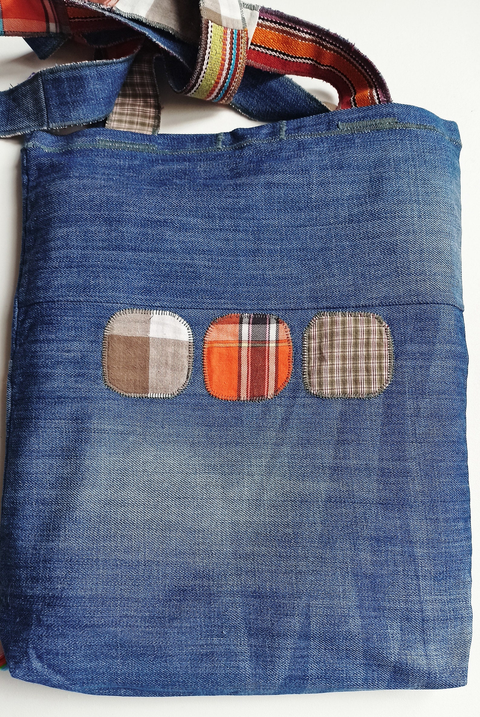 Denim Tote Bag Denim Bag Jeans Bag Tote Bag Jeans Tote - Etsy