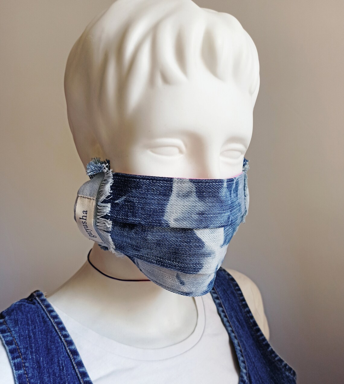 Set of 2 Denim Masks, Face Mask, Reusable Denim Face Mask, Anti Dust ...