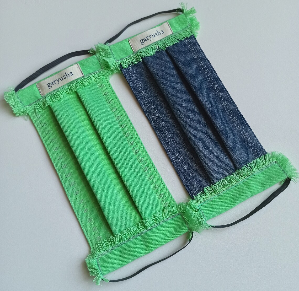 Set of 2 Denim Masks Face Mask Reusable Denim Face Mask - Etsy