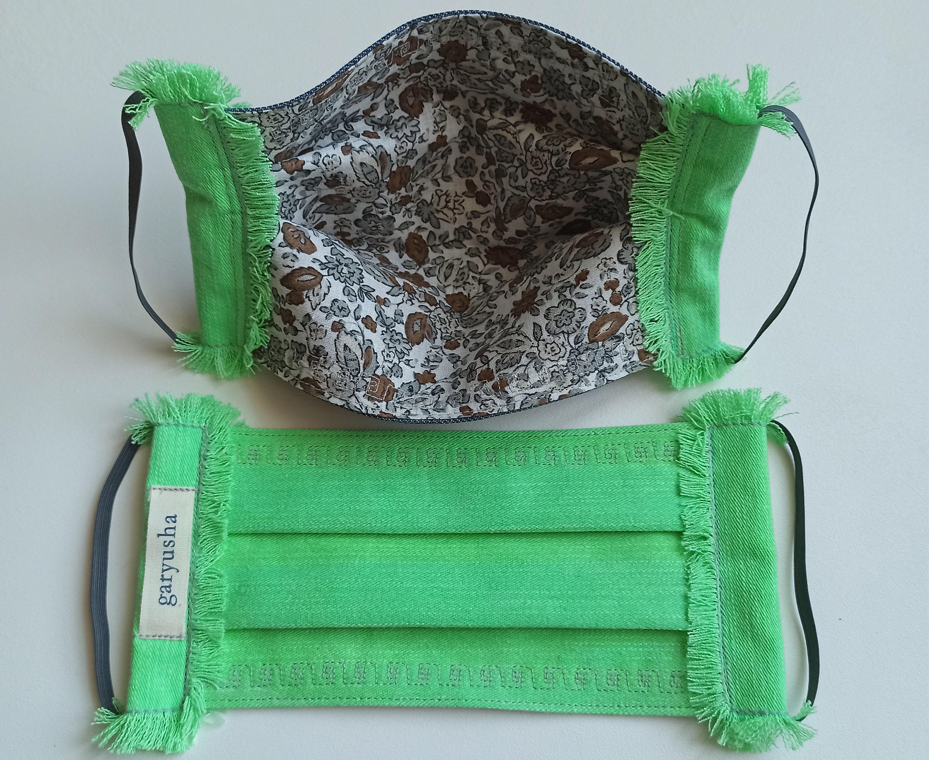 Set of 2 Denim Masks, Face Mask, Reusable Denim Face Mask, Anti Dust ...