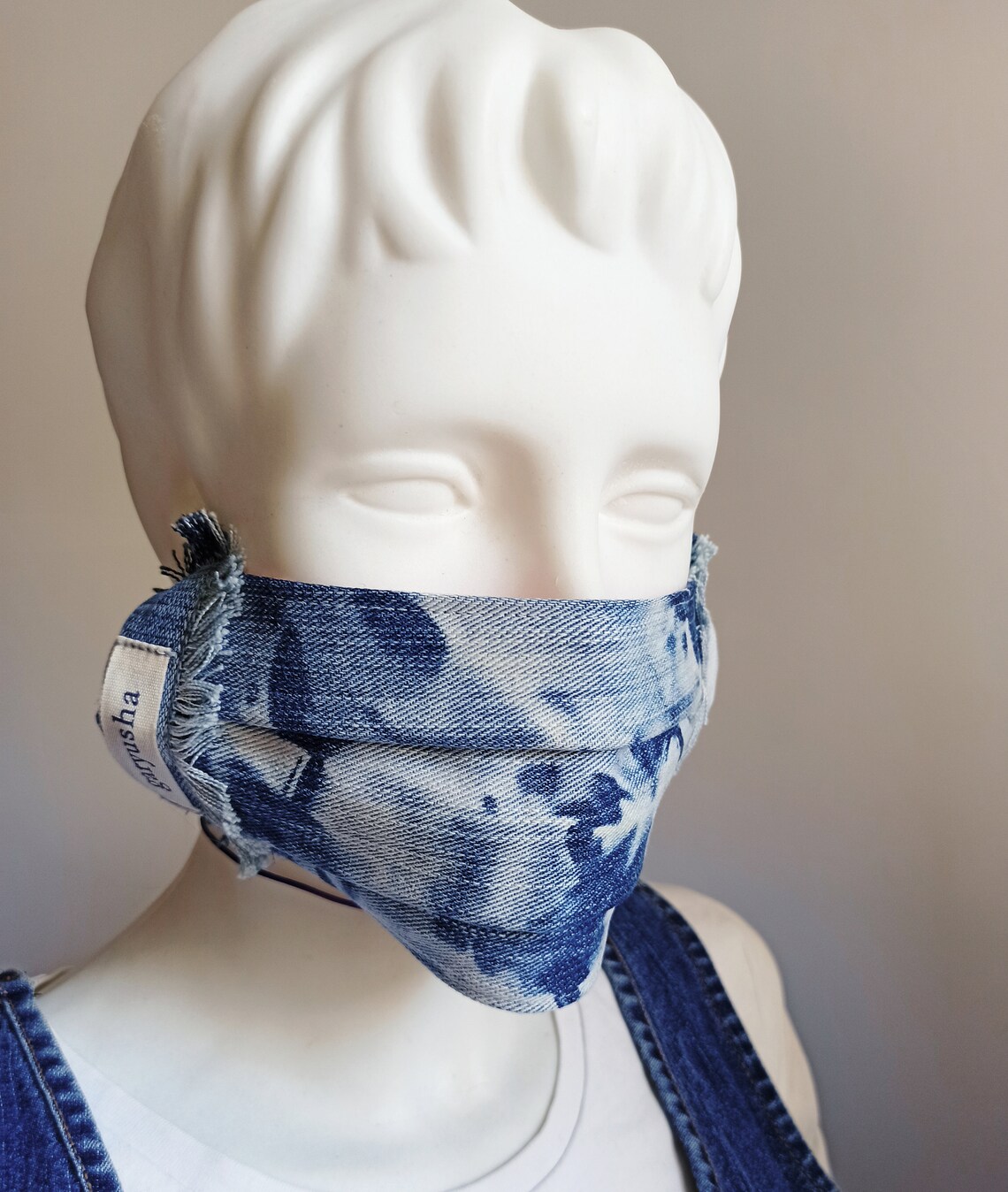 Set of 2 Denim Masks, Face Mask, Reusable Denim Face Mask, Anti Dust ...