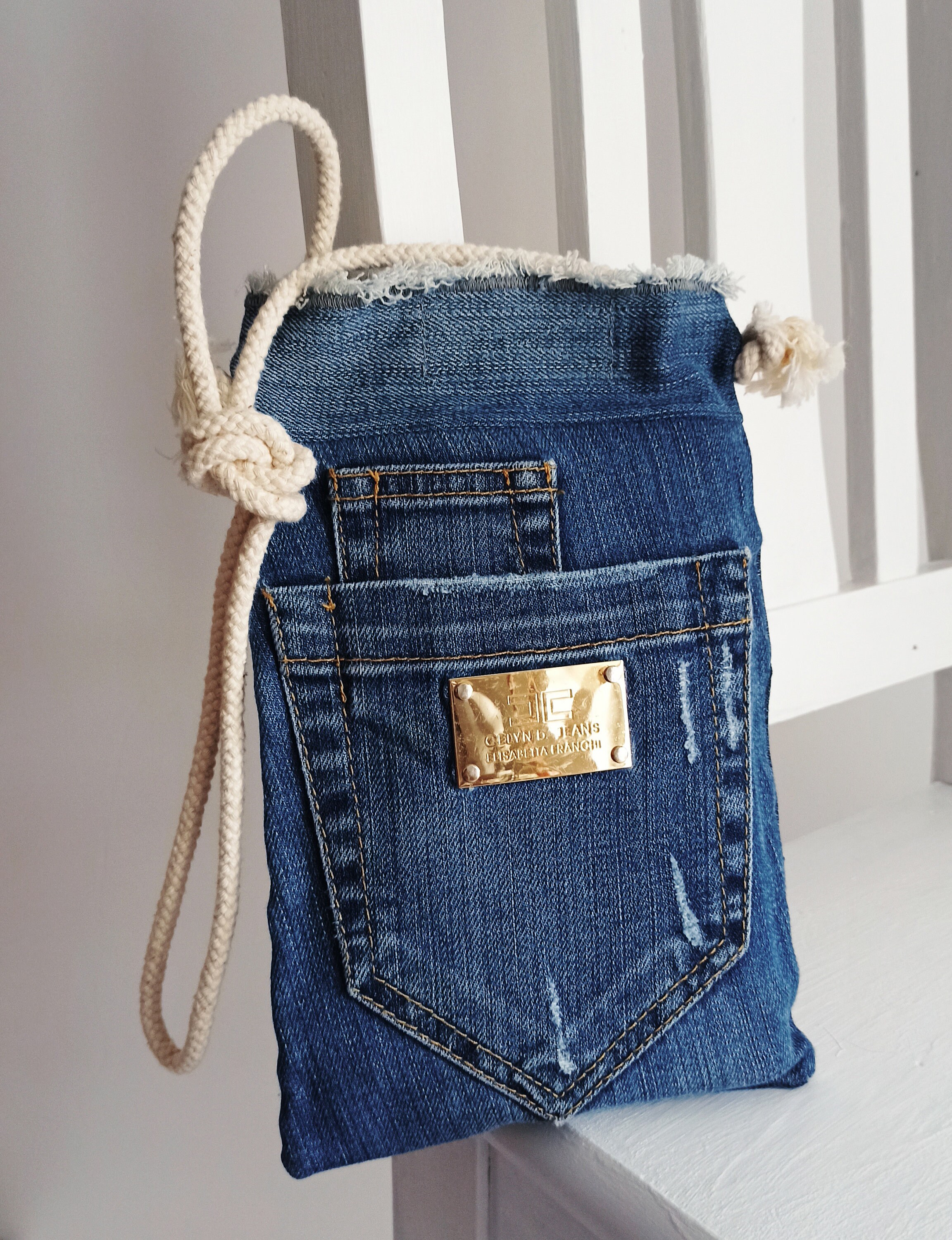 Denim Bag, Handmade Bag, Crossbody Bag, Blue Bag, Small Bag, Denim Bag ...