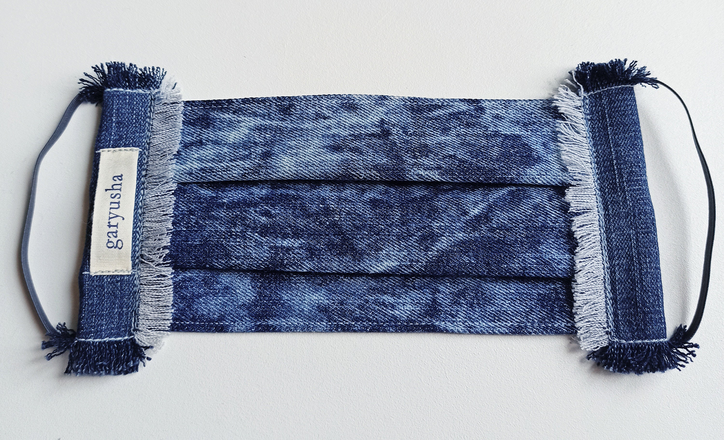Shibori Denim Face Mask, Christmas Face Mask, Reusable Denim Face Mask ...
