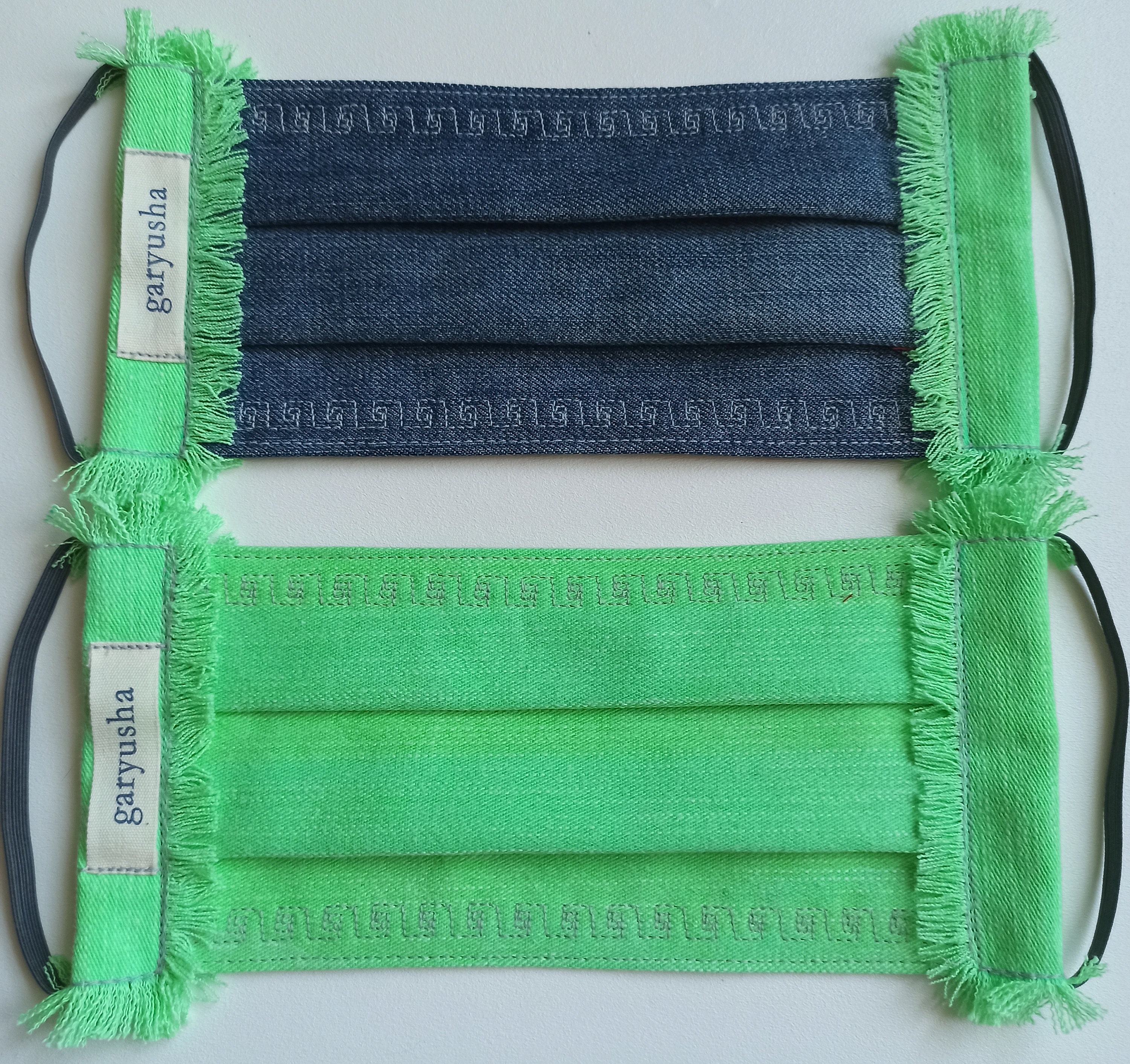 Set of 2 Denim Masks, Face Mask, Reusable Denim Face Mask, Anti Dust ...