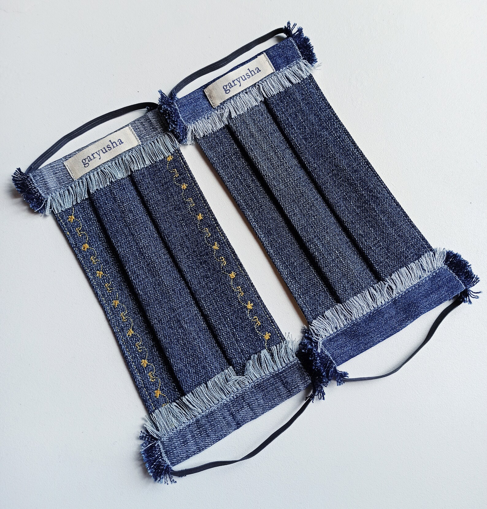 Set of 2 Denim Masks, Face Mask, Reusable Denim Face Mask, Anti Dust ...